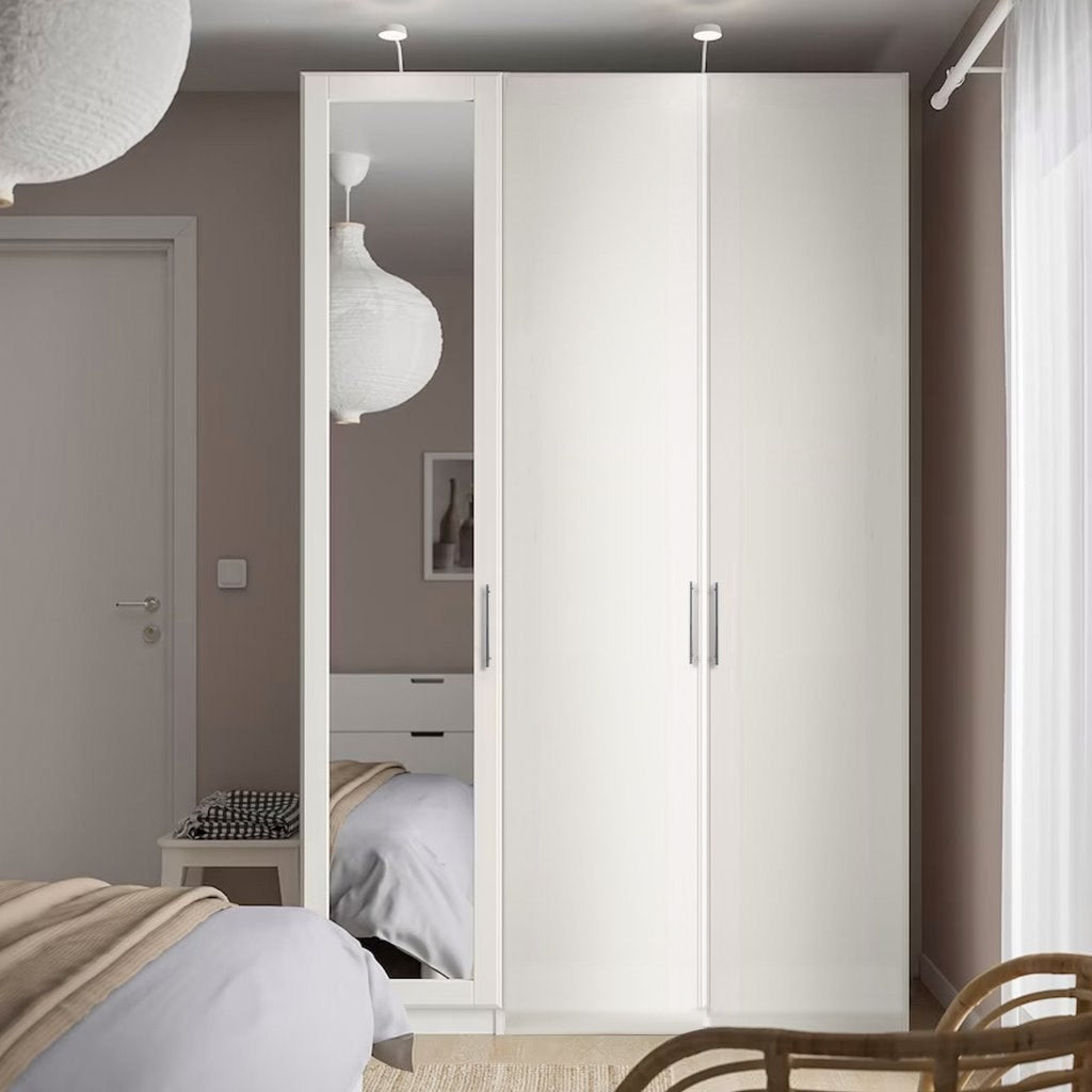 Wardrobe - MDF Wood - White - 120x200 cm – Cataloug